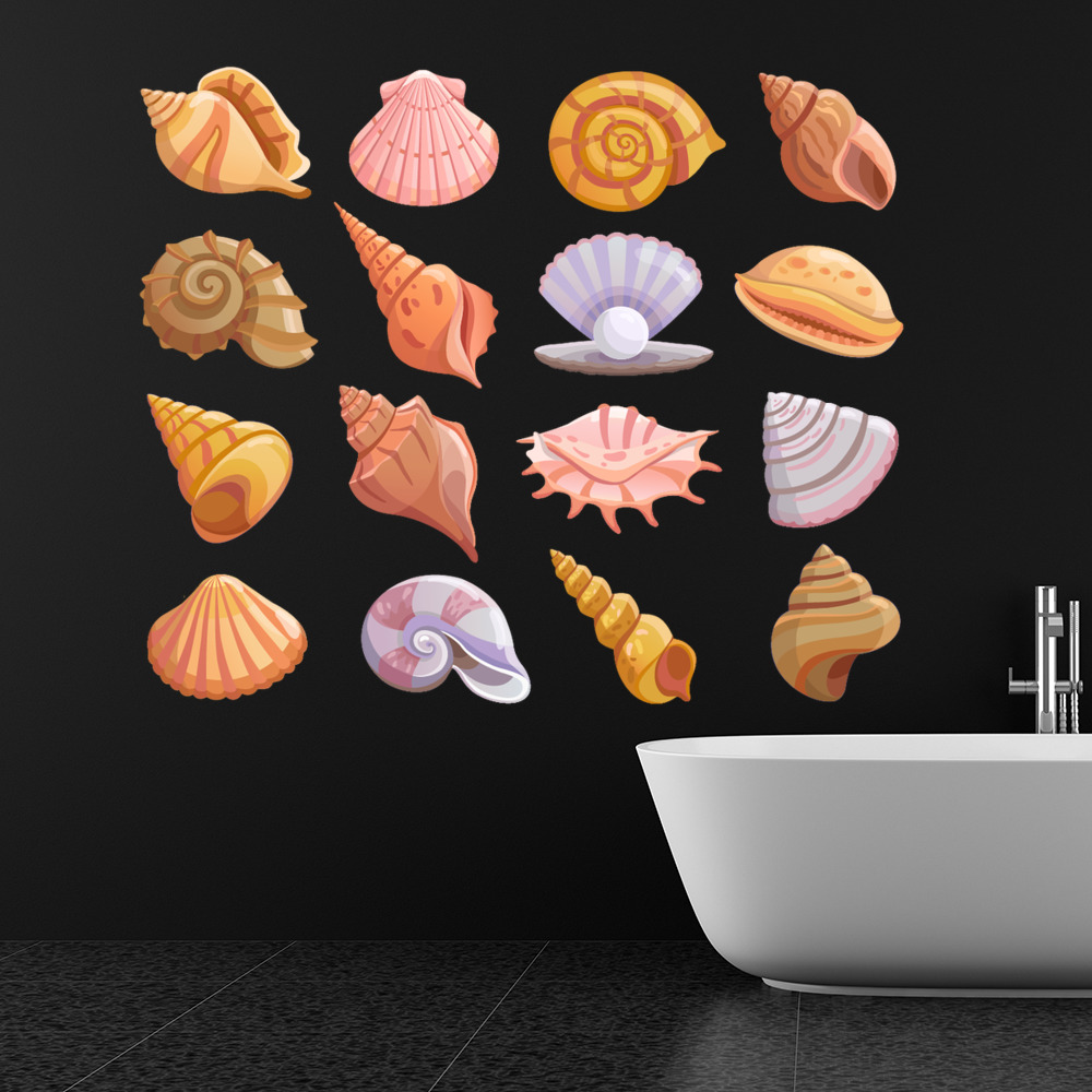 Seashell Beach Shell Wall Sticker Set WS-47628 | eBay