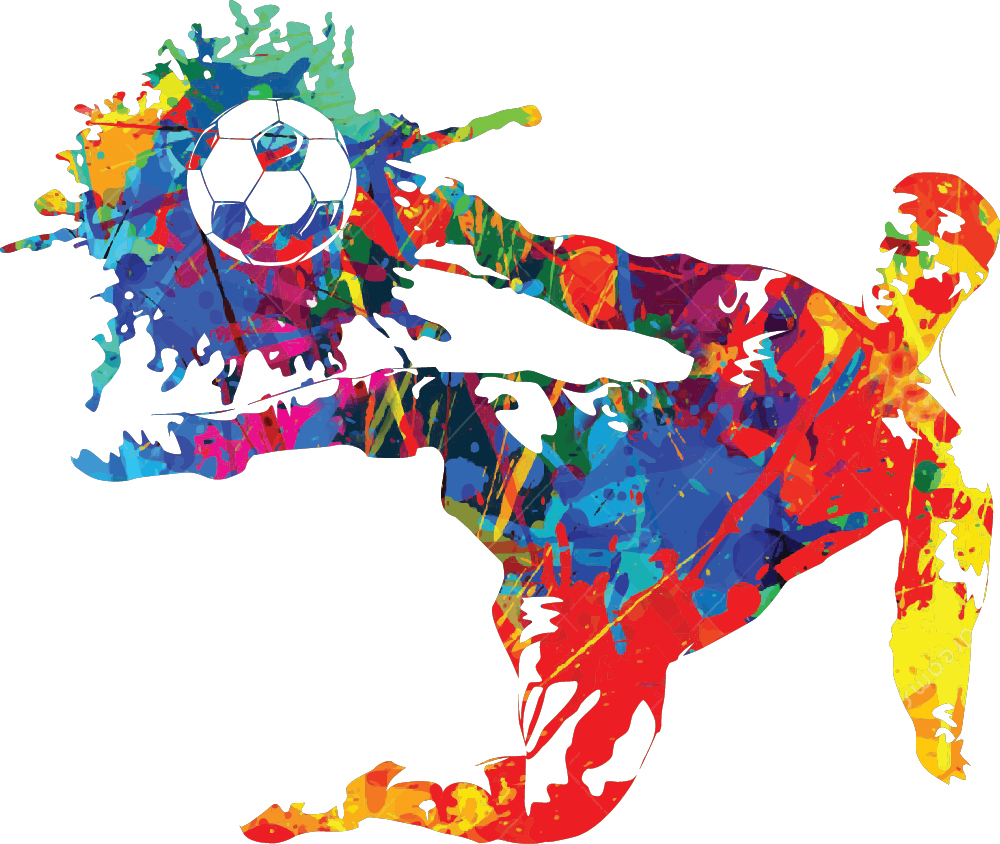 Paint Splash Football Goal Wall Sticker WS-51284 | eBay